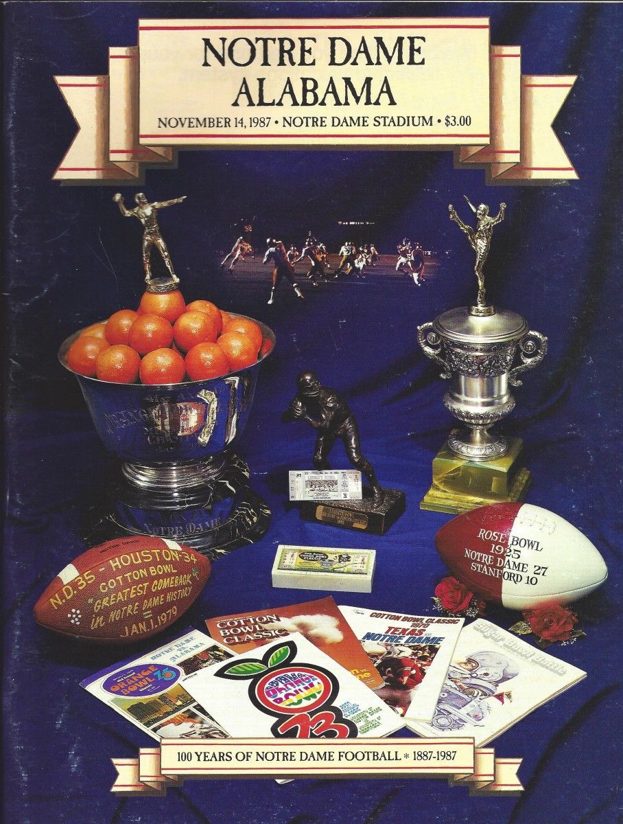 Alabama football-1987 Notre Dame-Throwback Thursday - Sports ...