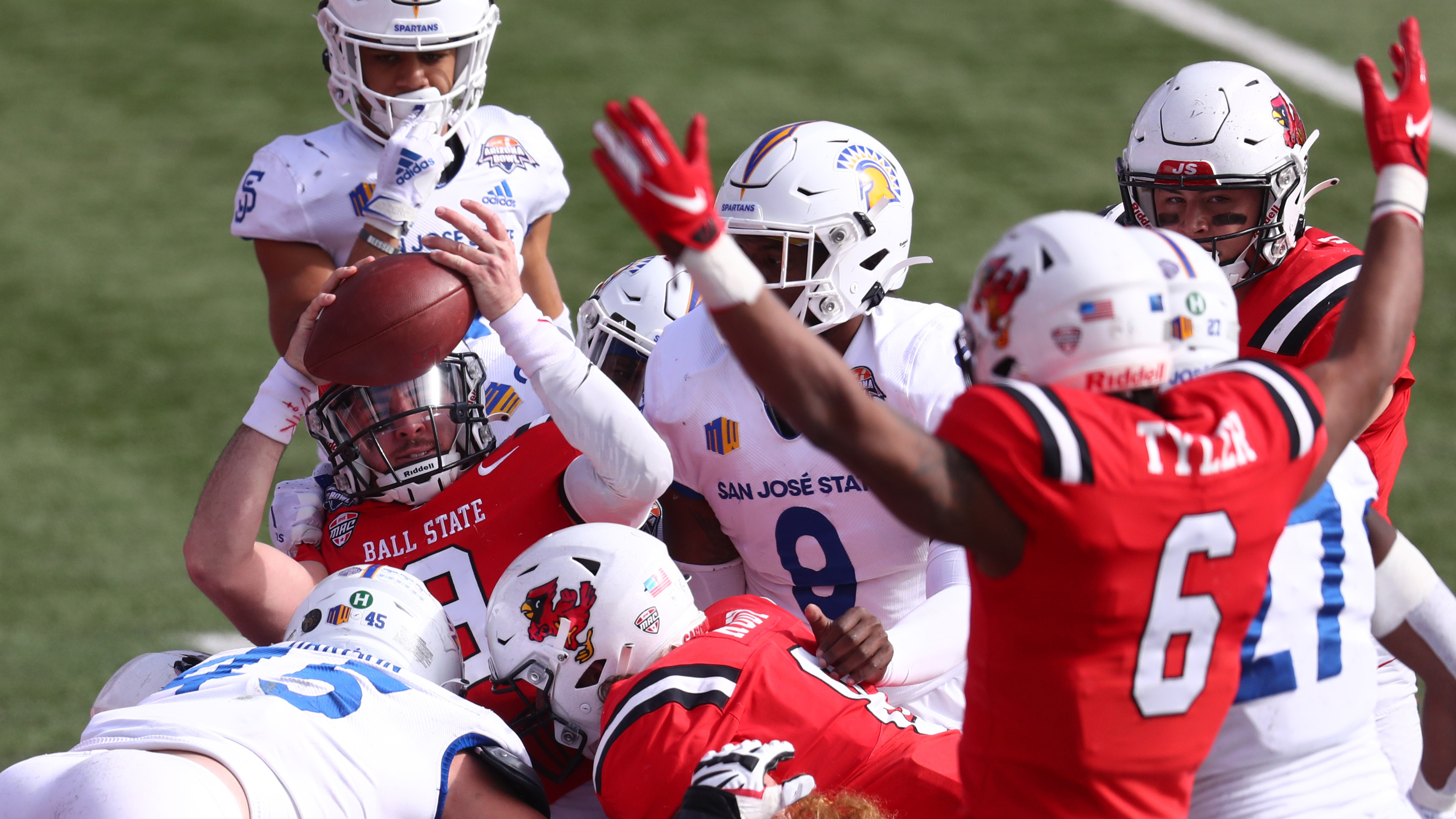 Ball State downs previously unbeaten San Jose State in Arizona Bowl ...