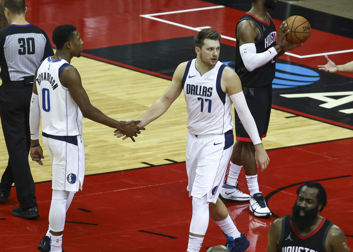 Doncic Earns First Triple-Double in 113-100 Mavs' Win Over Harden's Rockets - Sports Illustrated ...