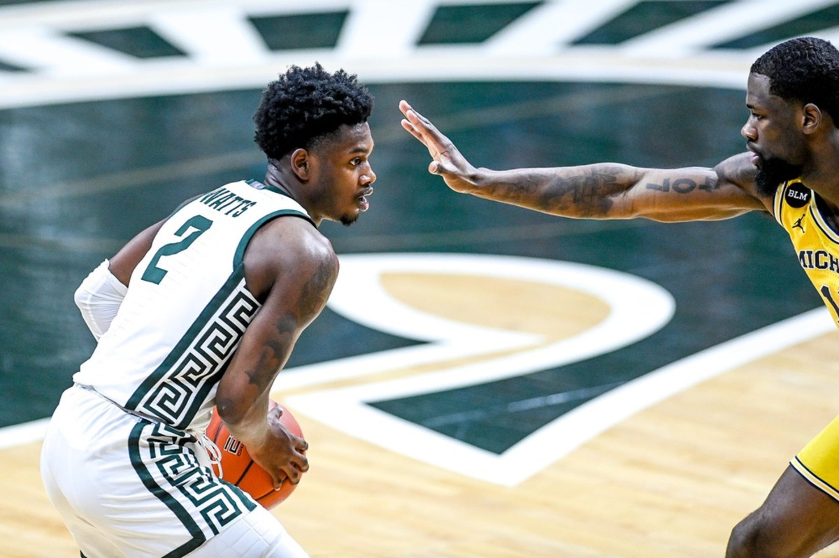 Michigan State Basketball: Rocket Watts Emotional in Win Over Michigan ...