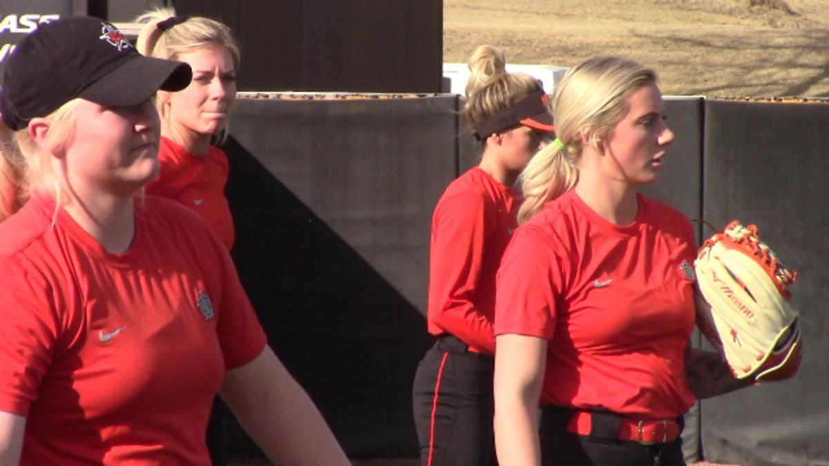 Oklahoma State head coach Kenny Gajewski and newcomer and transfer ...