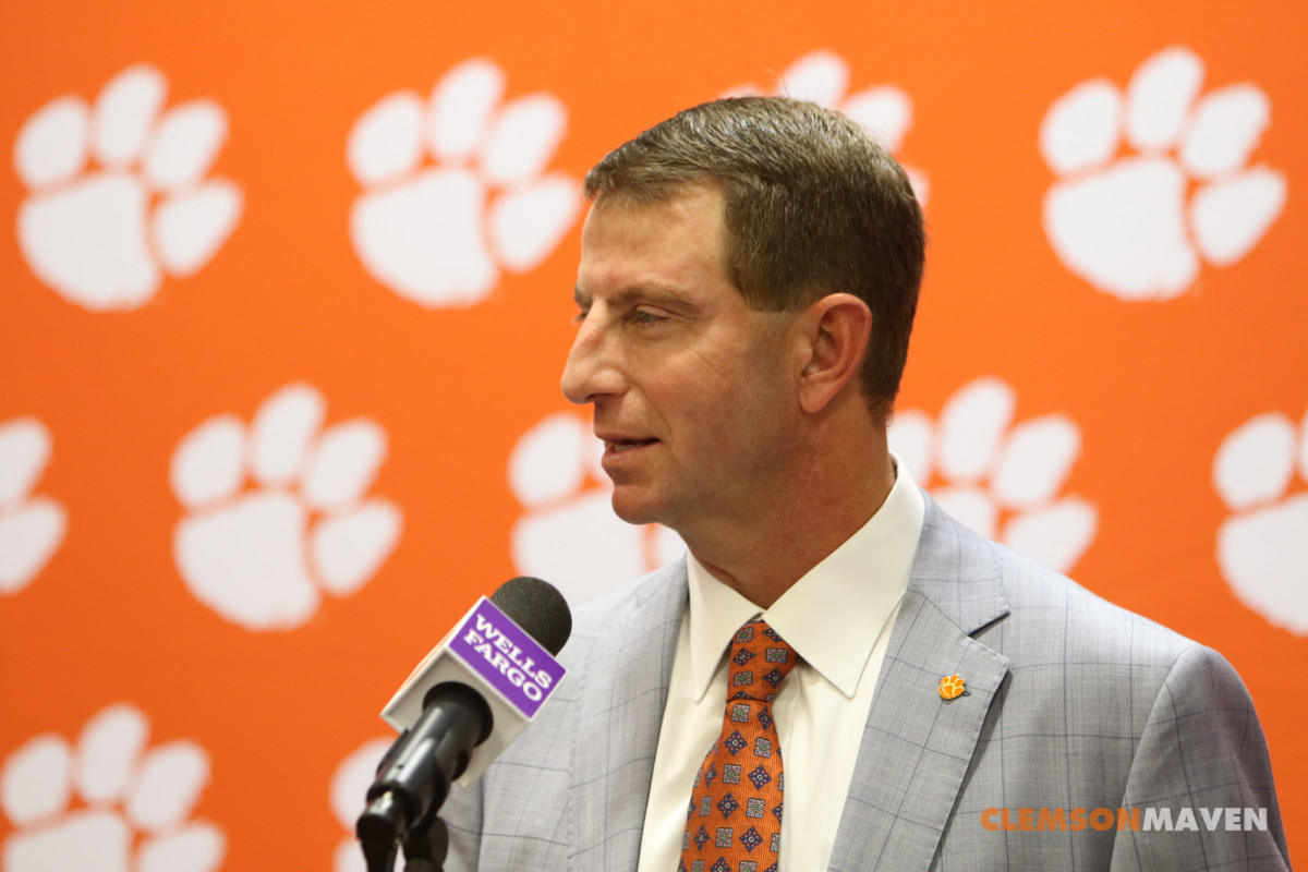 Clemson Head Coach Dabo Swinney: We Believe This Is a Special ...