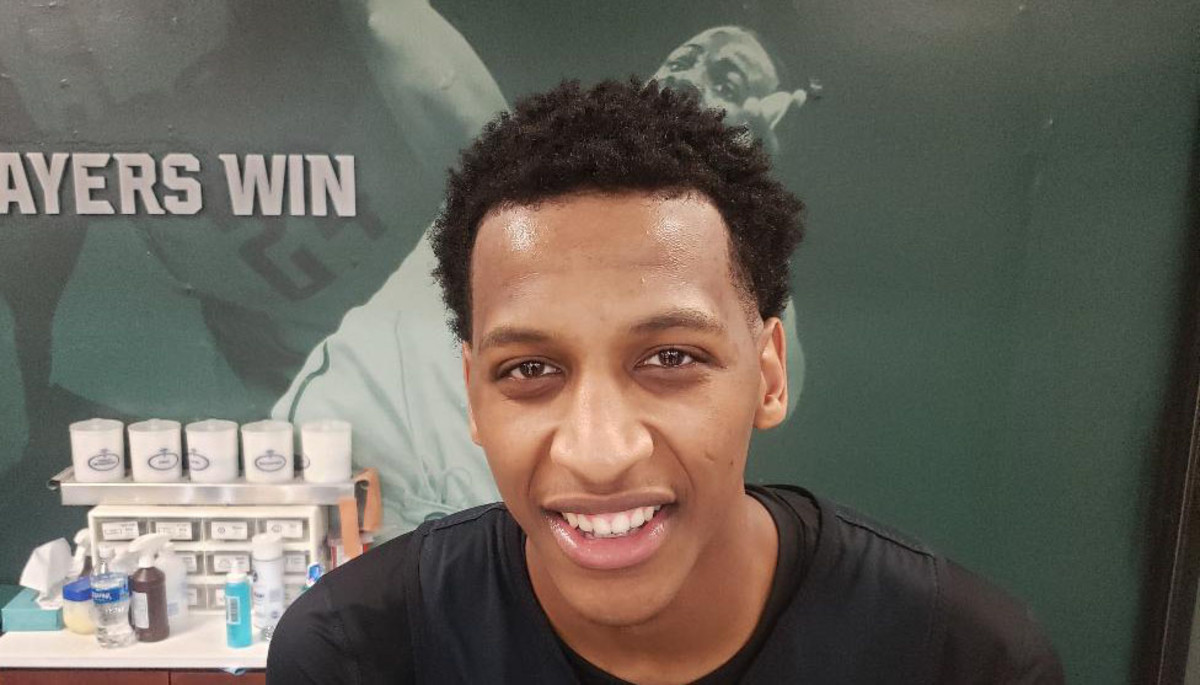 Michigan State Spartan basketball big man Marcus Bingham, Jr (MBJ ...