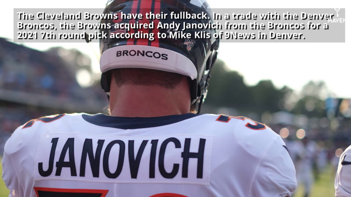 Cleveland Browns Acquire Andy Janovich From Denver Broncos, Get Their ...
