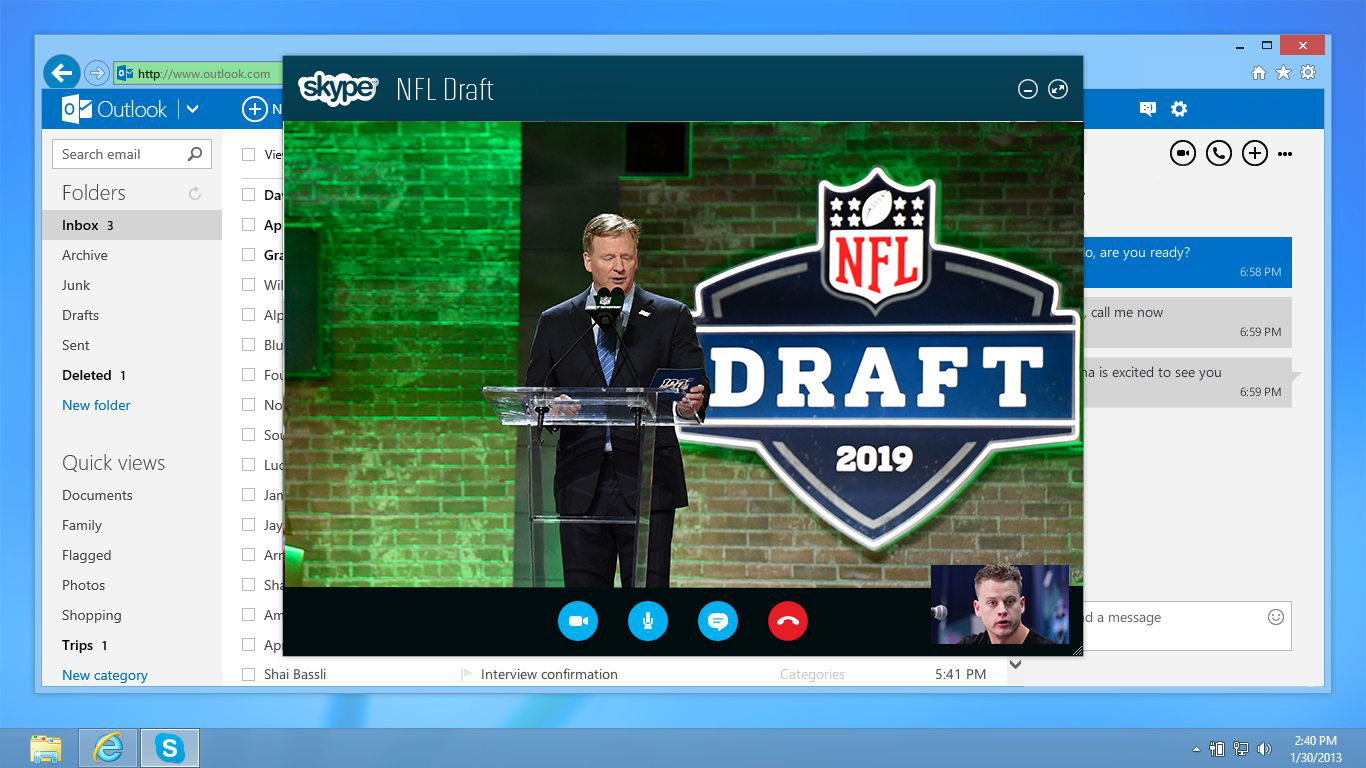 NFL draft should be moved to Zoom, Google Hangouts or Skype - Sports ...