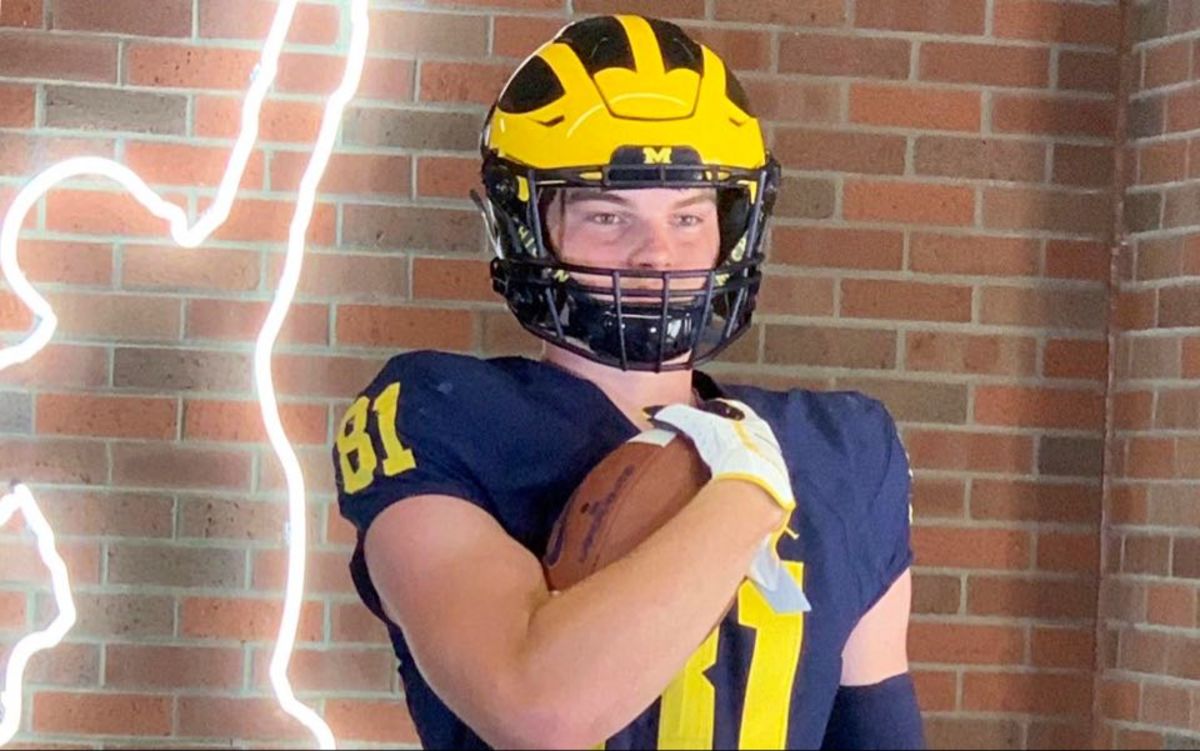 Four-Star Tight End Louis Hansen Joins Michigan's 2021 Class - Sports ...