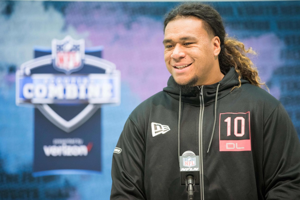FB Video: Utah's Leki Fotu drafted No. 114 overall to the Arizona ...