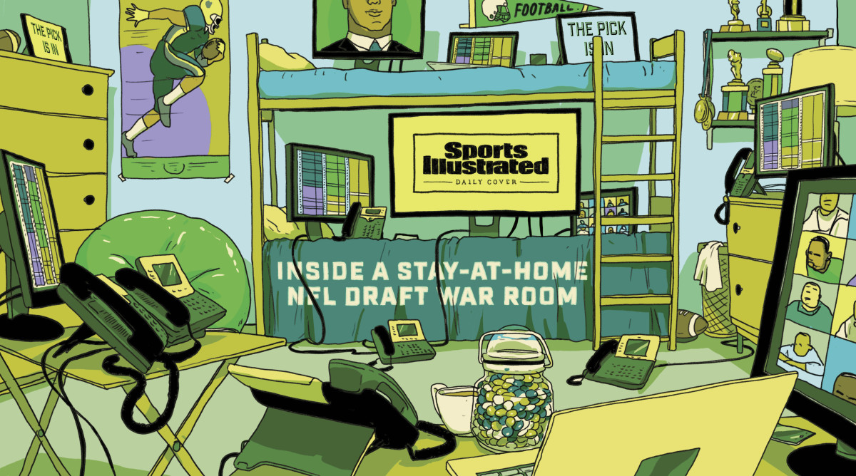 NFL general manager's stay-at-home virtual draft war room - Sports ...