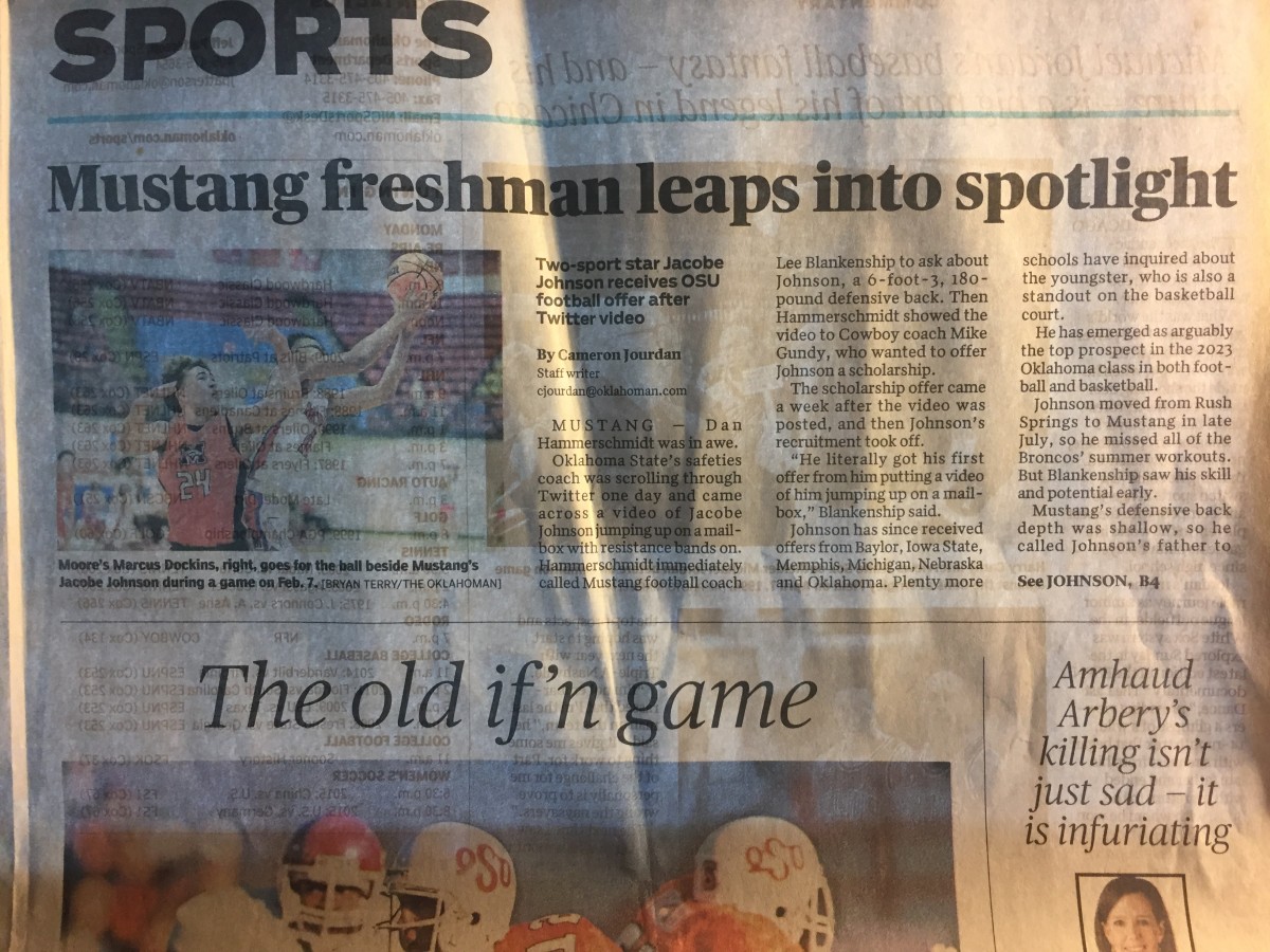 Jacobe Johnson is building up as a football recruit and he just ...