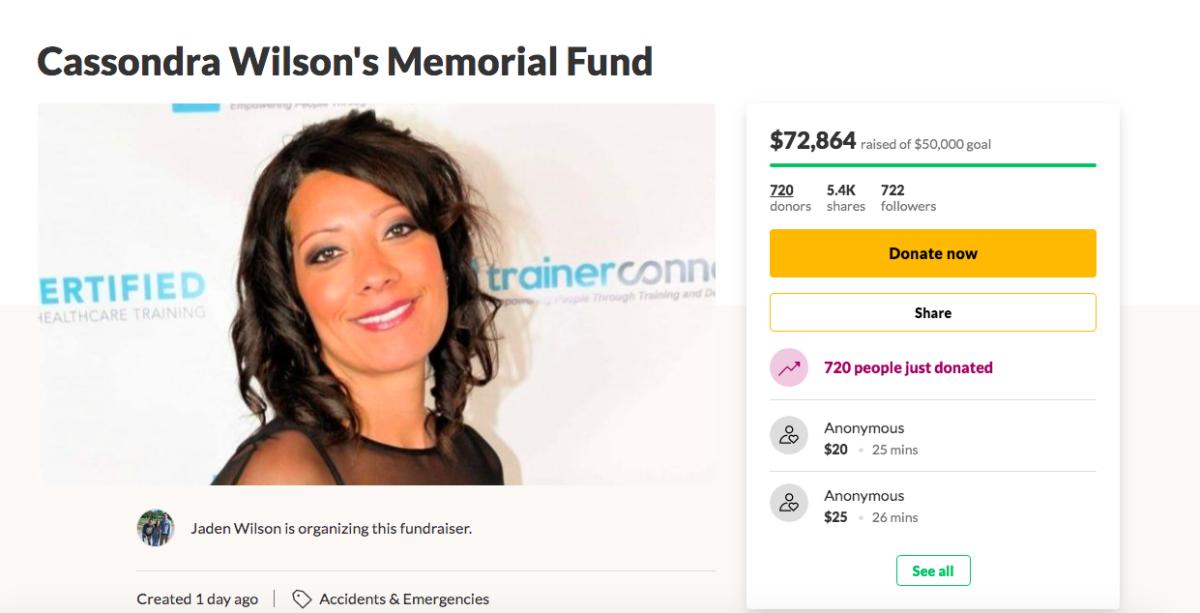 Cassondra Wilson Family Gets $30,000 Donation from California ...