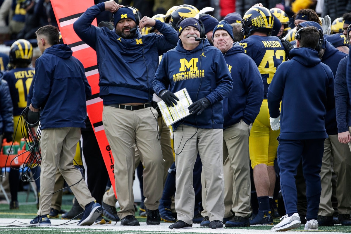 Don Brown Applauds The Depth Of Michigan's Defensive Linemen - Sports ...