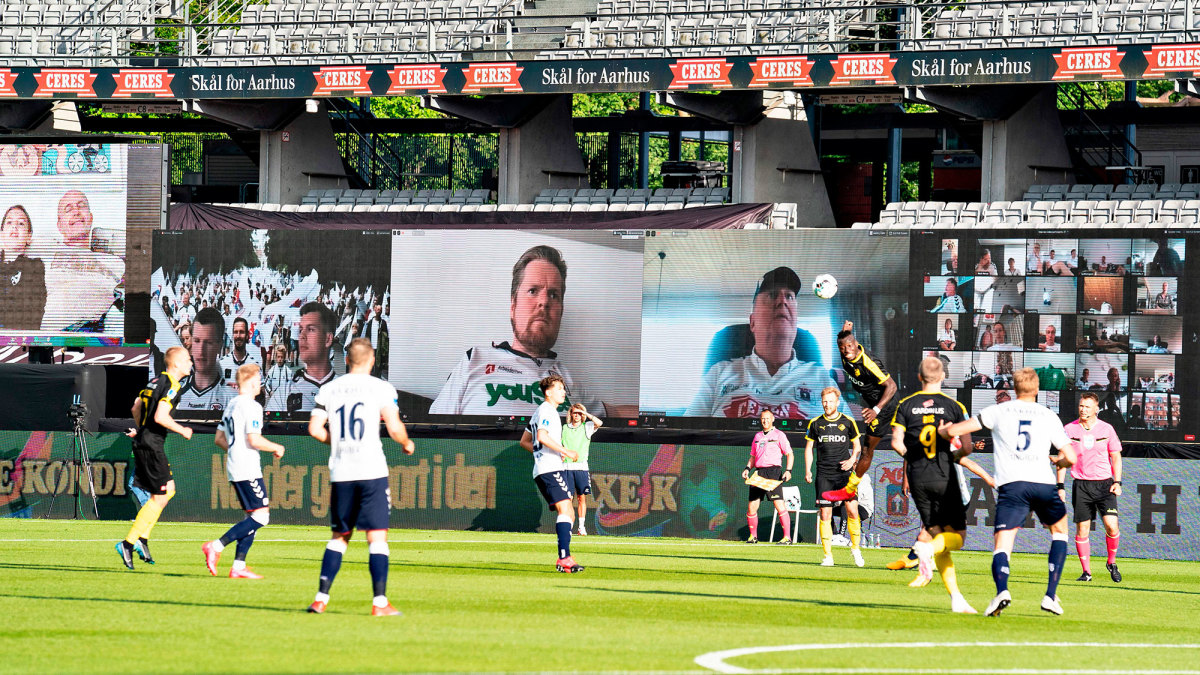 Aarhus debuts Zoom fan grandstand: Denmark club gets creative - Sports ...