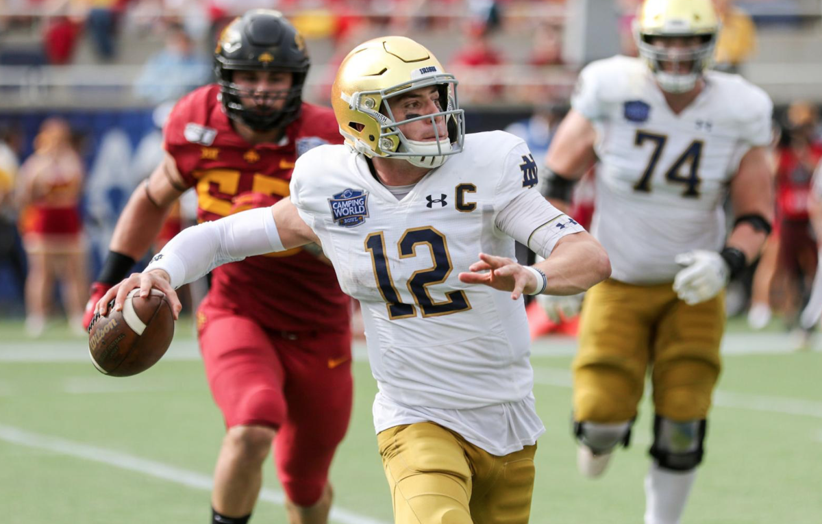Notre Dame QB Ian Book Named to Manning Award Watch List - Sports ...
