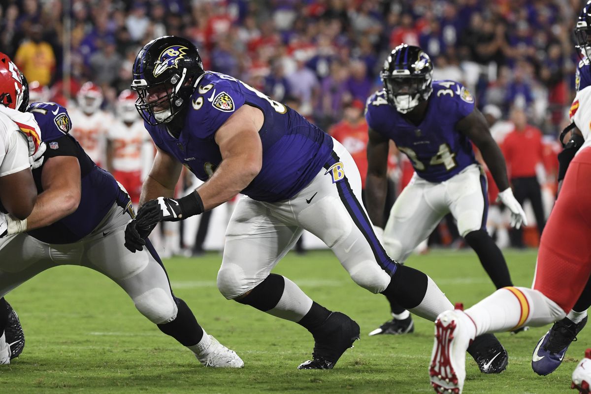 Ravens Rookie Ben Cleveland Sees First NFL Action - Sports Illustrated ...