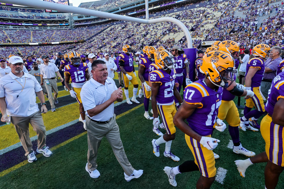 LSU Coach Ed Orgeron Provides Midweek Updates on Injuries, Status of ...