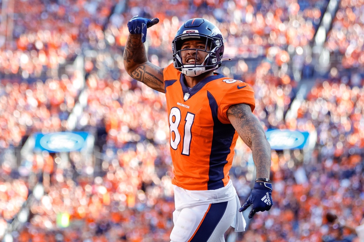 Broncos WR Tim Patrick Pines for First 1,000-Yard, Winning Season ...