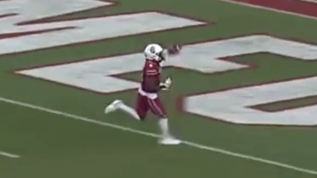 South Carolina sacks Troy, fumbles ball before goal line (video ...