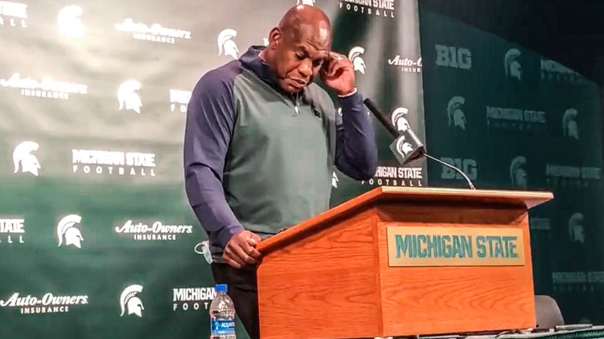 Michigan State head coach Mel Tucker addresses LSU rumors ahead of ...