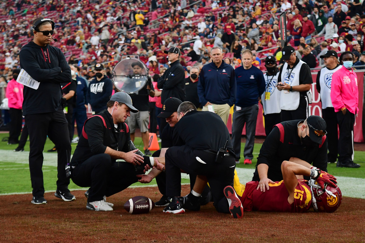 Donte Williams Gives Post Game Update on USC WR Drake London - Sports ...