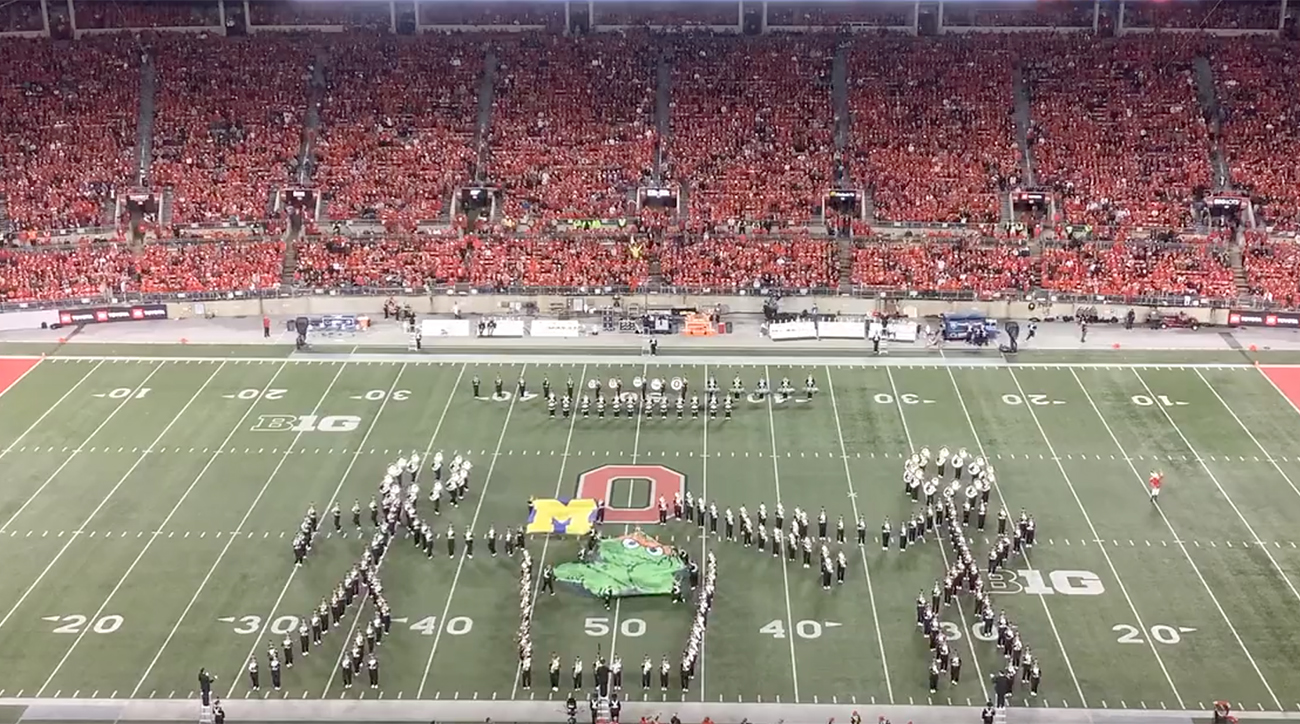Ohio State marching band trashes Michigan in halftime performance ...