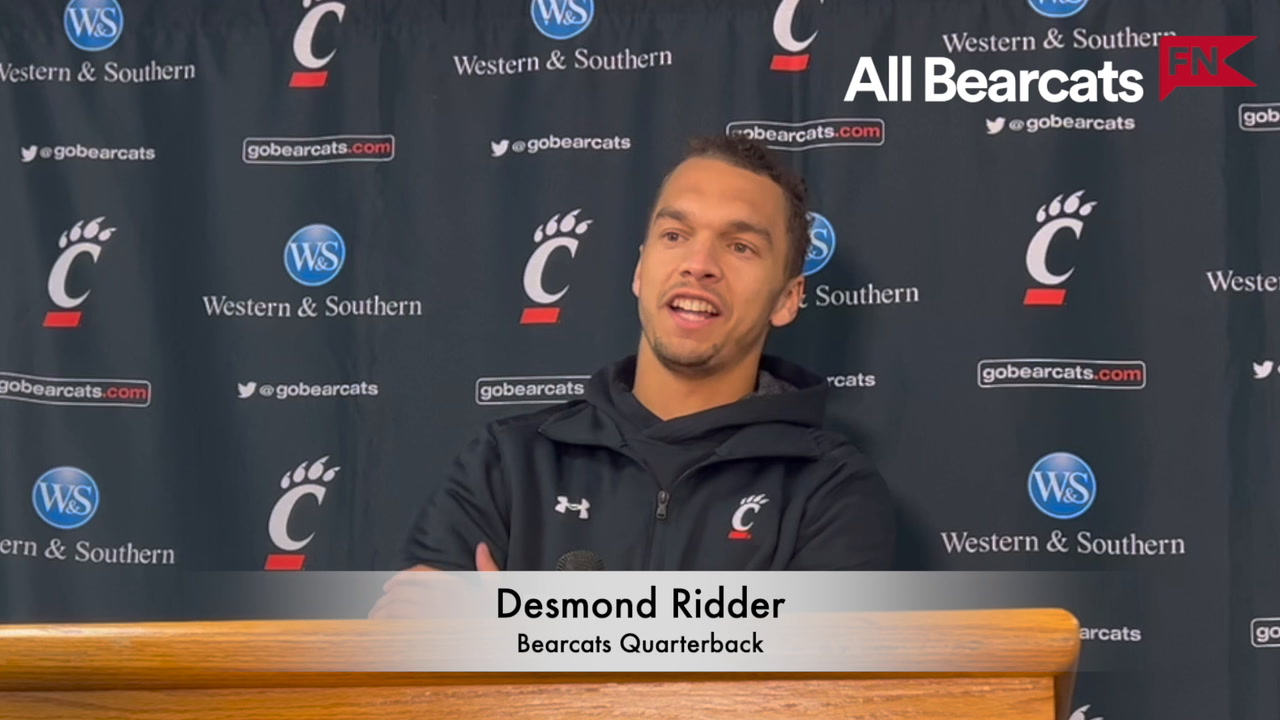 Cincinnati Bearcats Quarterback Desmond Ridder After Win Over Tulsa ...