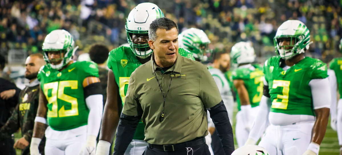 Oregon Football Head Coach Mario Cristobal Discussion Alamo Bowl ...