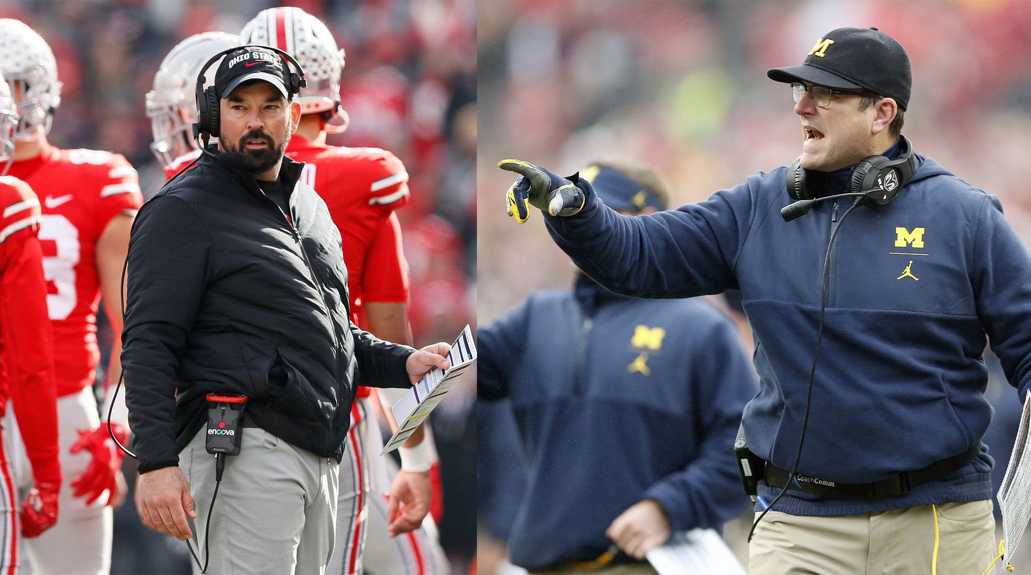 Jim Harbaugh, Ryan Day asked to say something nice about their rival ...
