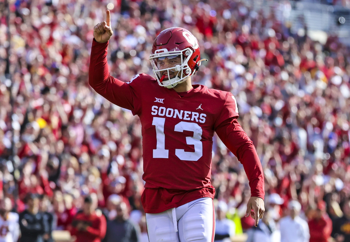 Oklahoma QB Caleb Williams Named Semifinalist for Shaun Alexander Award ...