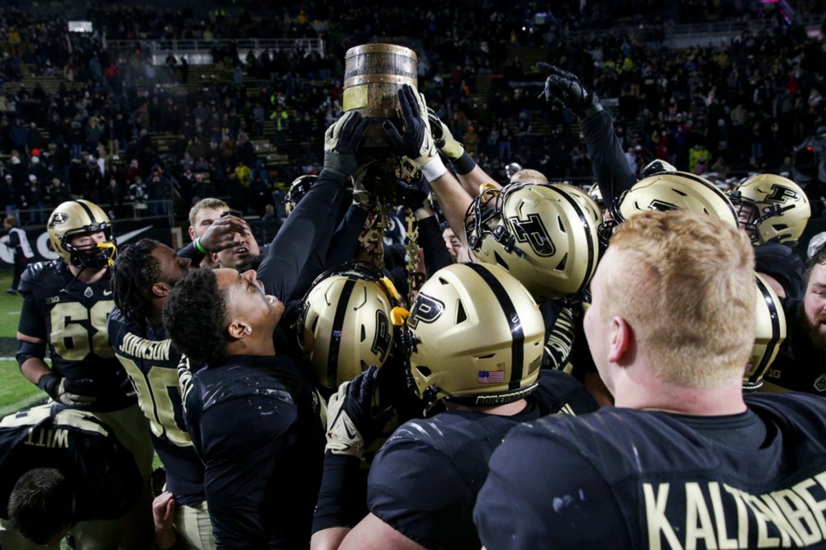 Purdue Football Reclaims Old Oaken Bucket, Crushes Indiana 44-7 ...