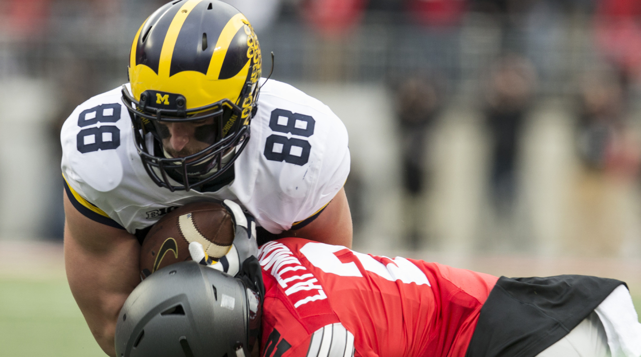 Michigan alum Jake Butt trolls Ohio State fans over Indy hotels ...