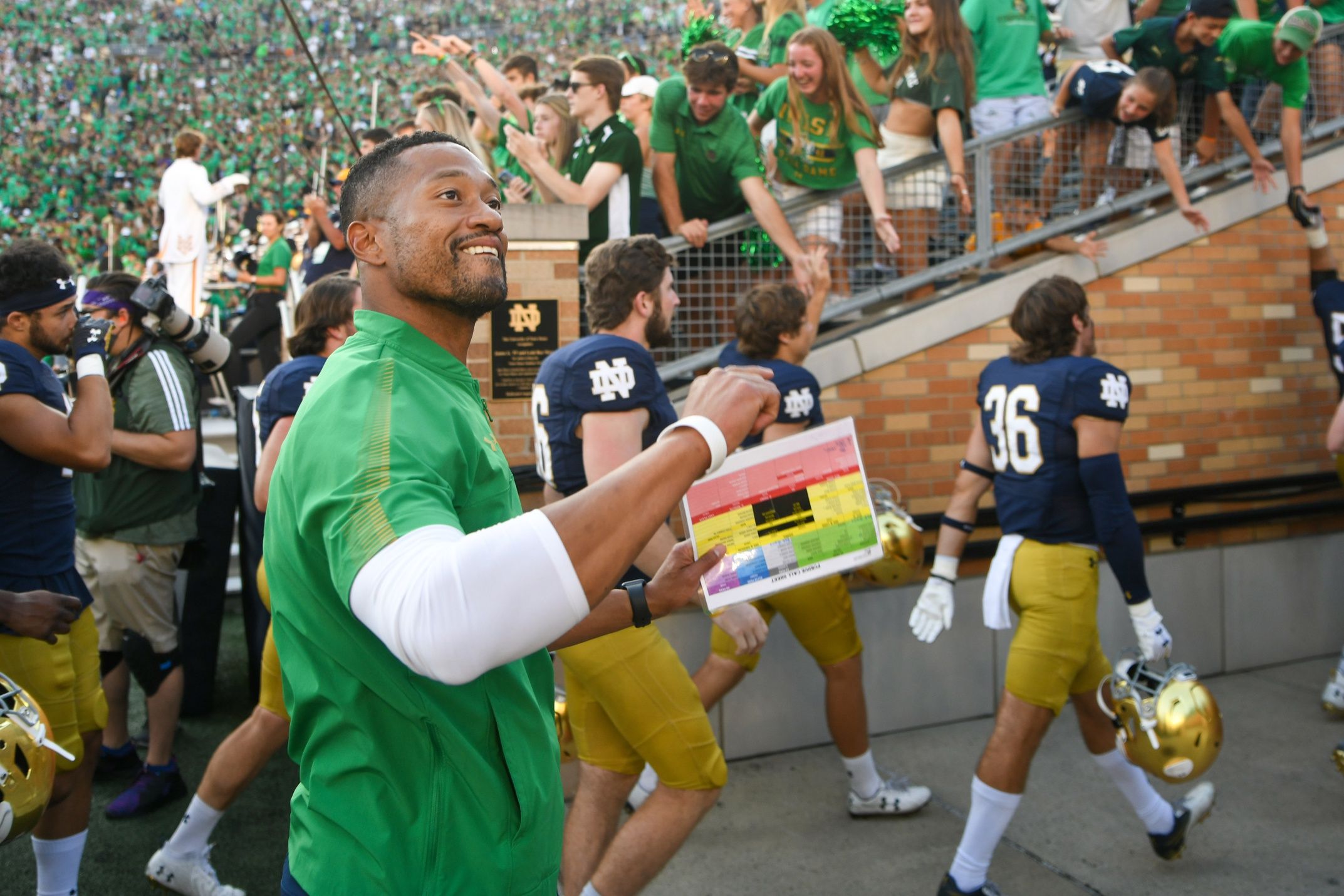 Brian Kelly Hoping to Bring Notre Dame Defensive Coordinator Marcus ...