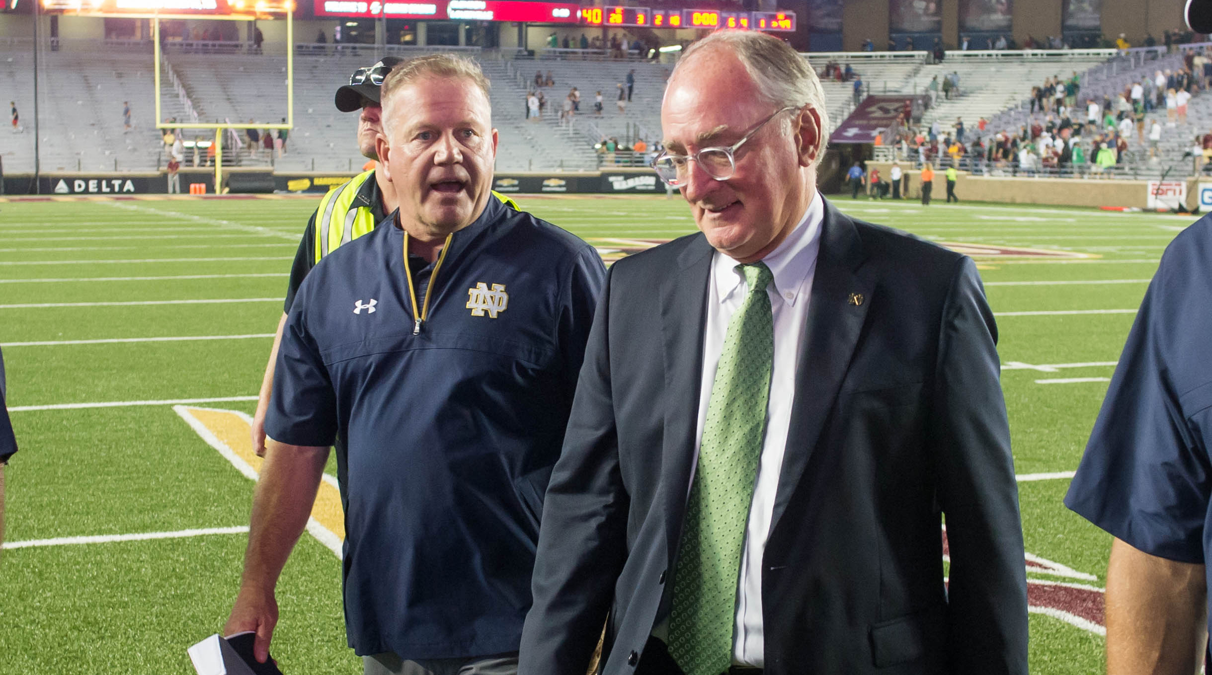 Notre Dame AD Jack Swarbrick explains interim head coach situation ...