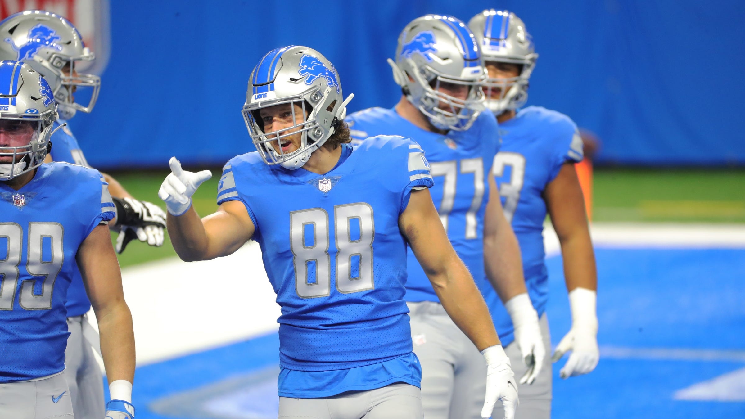 TJ Hockenson injury: Lions TE has thumb surgery, out for season ...