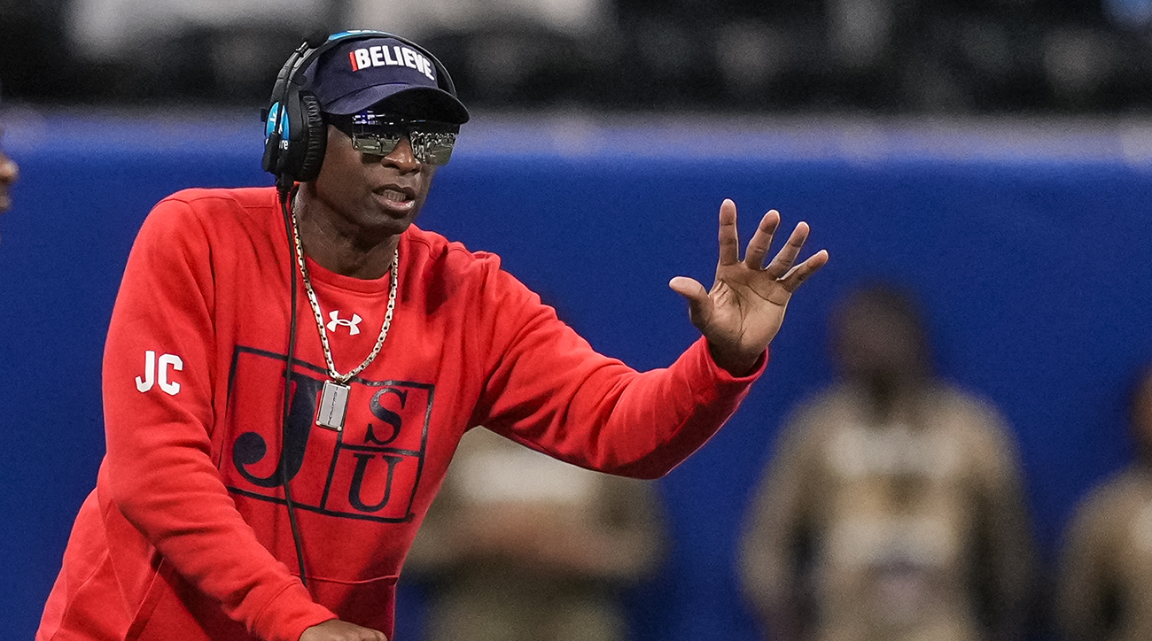 Deion Sanders congratulates South Carolina State after Celebration Bowl ...
