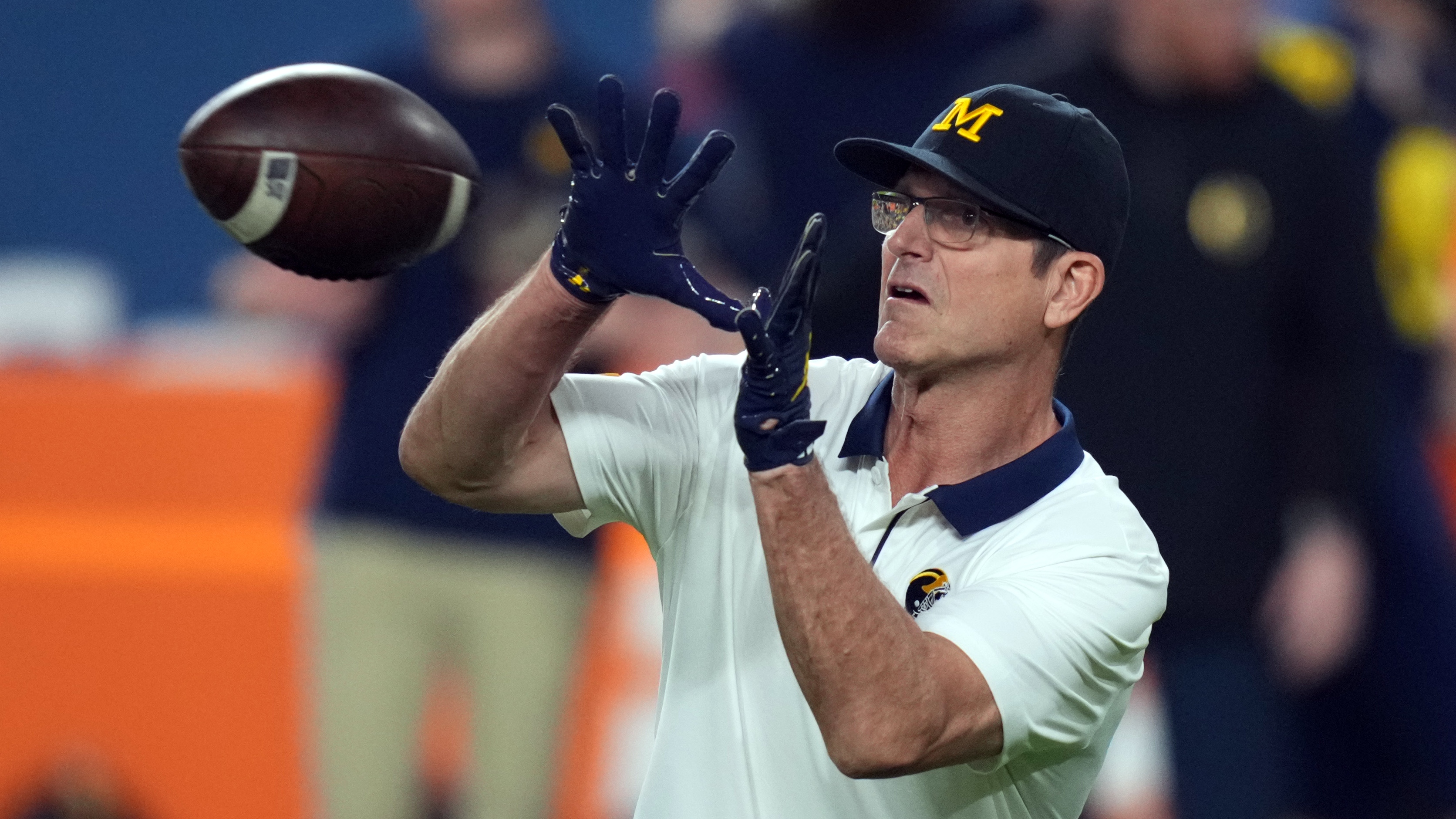 Georgia-Michigan: Jim Harbaugh brings intensity in Orange Bowl ...