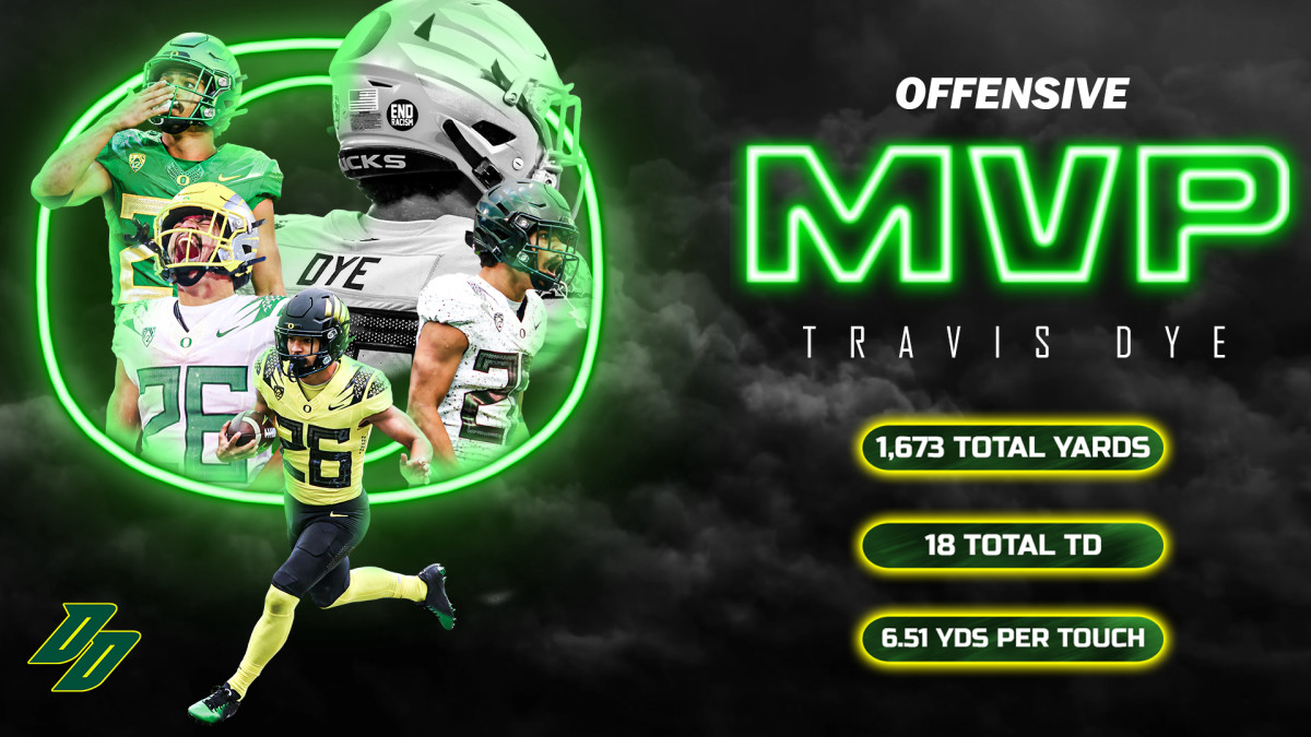 2021 Ducks Digest Oregon Ducks Football Awards: Travis Dye Named ...