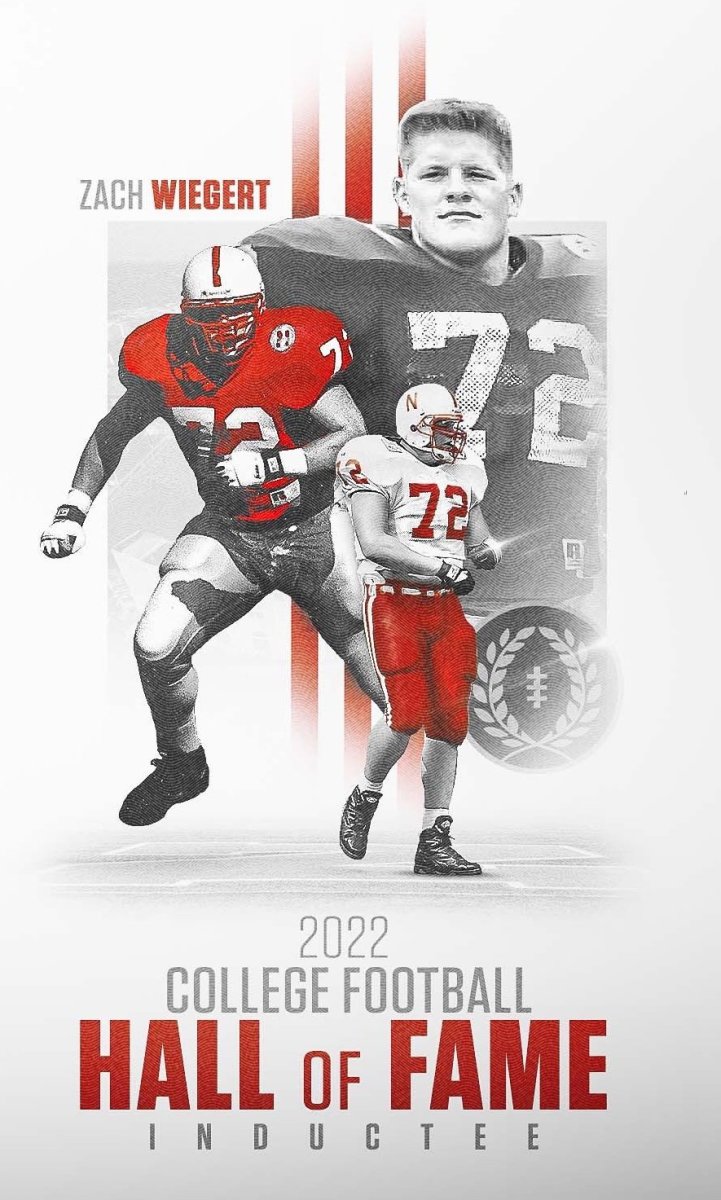 Nebraska's Zach Wiegert Joins Elite Club: College Football Hall of Fame ...
