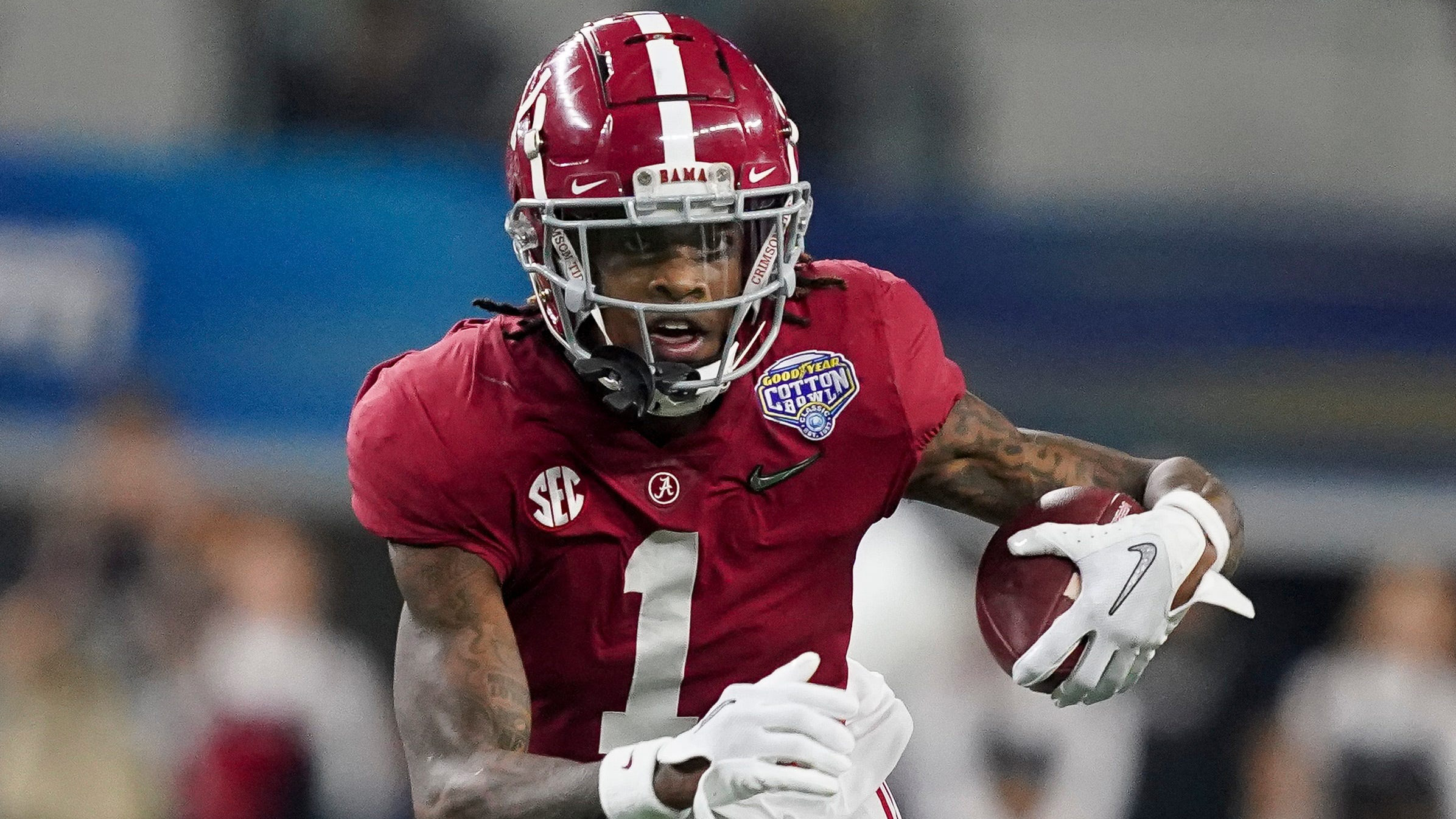 Alabama WR Jameson Williams Declares For 2022 NFL Draft - Sports ...