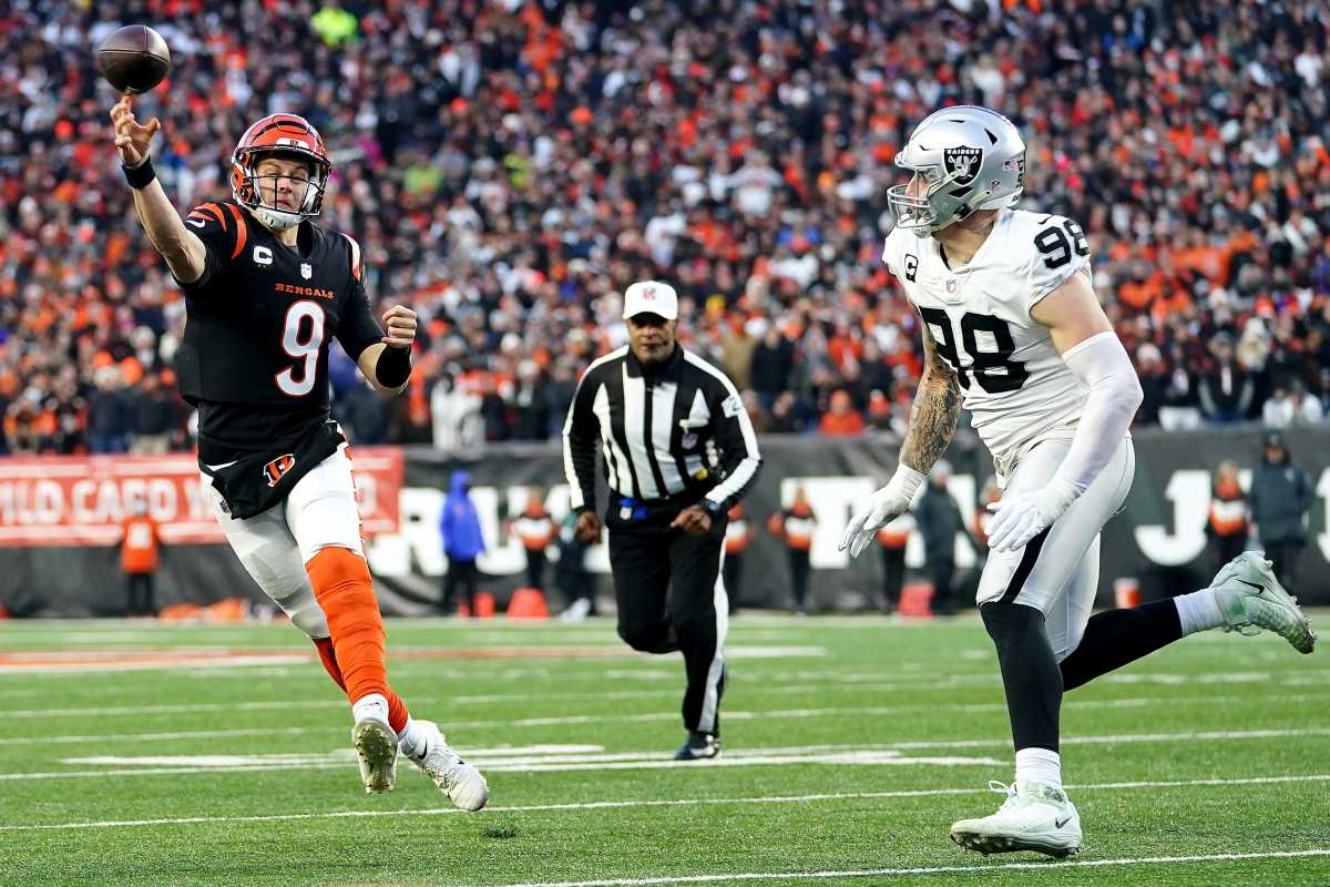 LSU Stars Joe Burrow, Ja'Marr Chase Lead Bengals to First Playoff Win ...