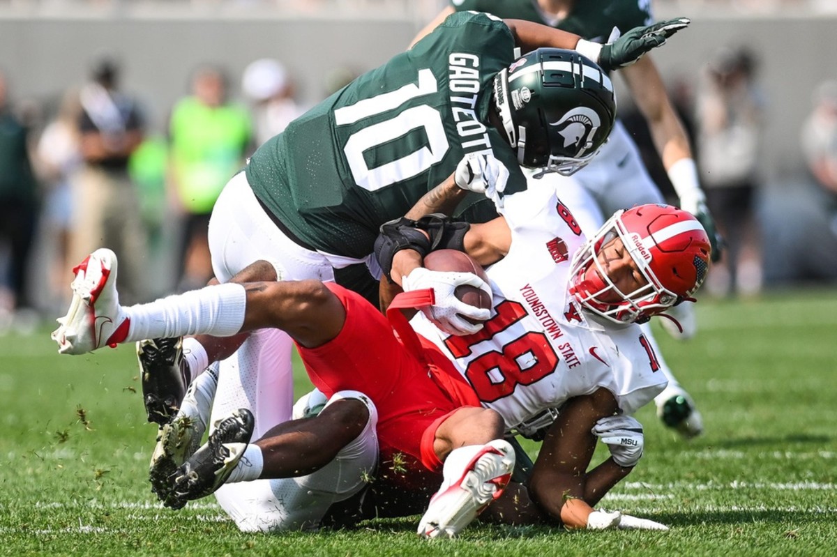 Michigan State linebacker Ma'a Gaoteote enters transfer portal - Sports Illustrated Michigan ...