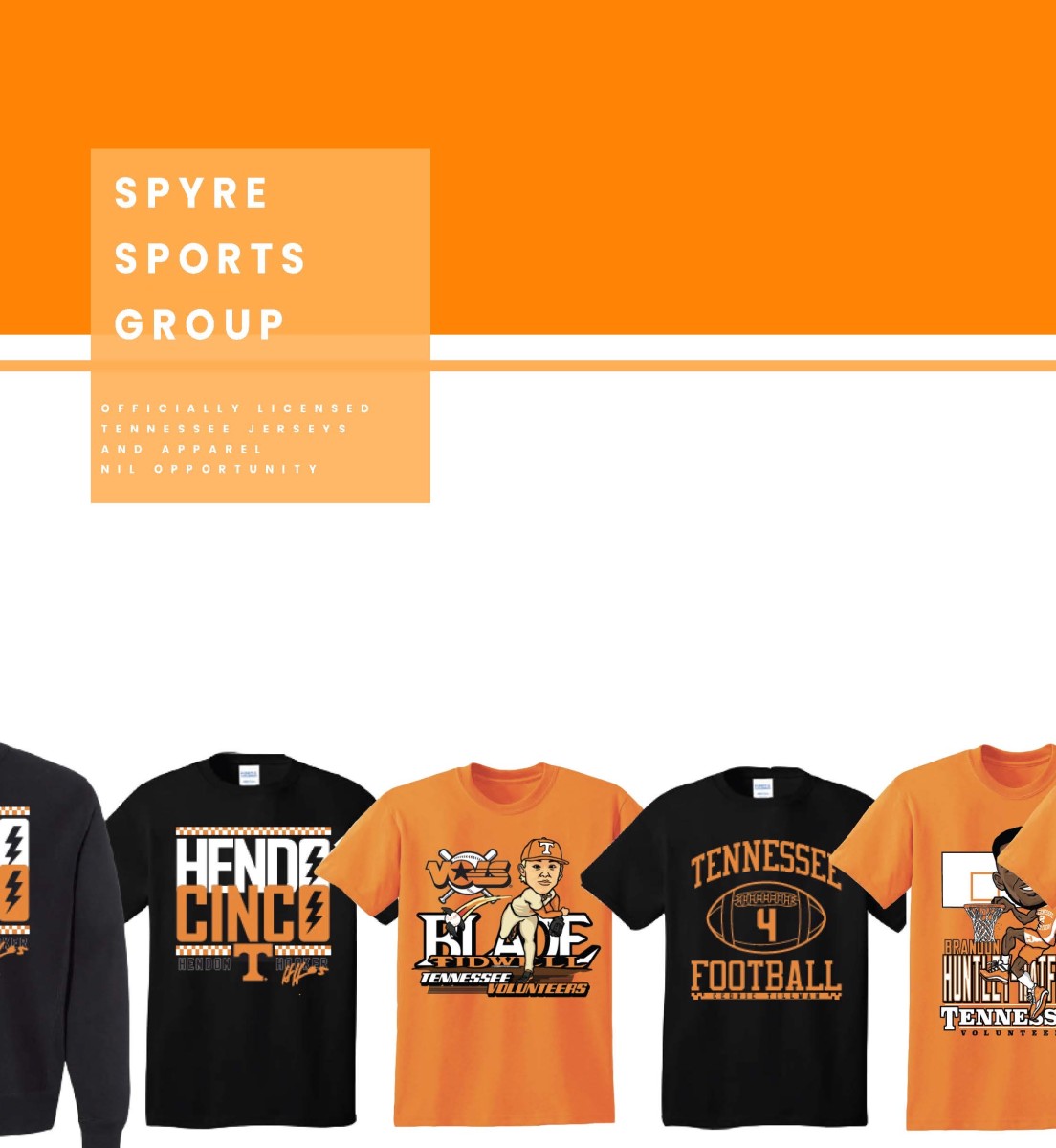 Spyre Sports Announces Group Licensing Deal With Multiple Tennessee ...