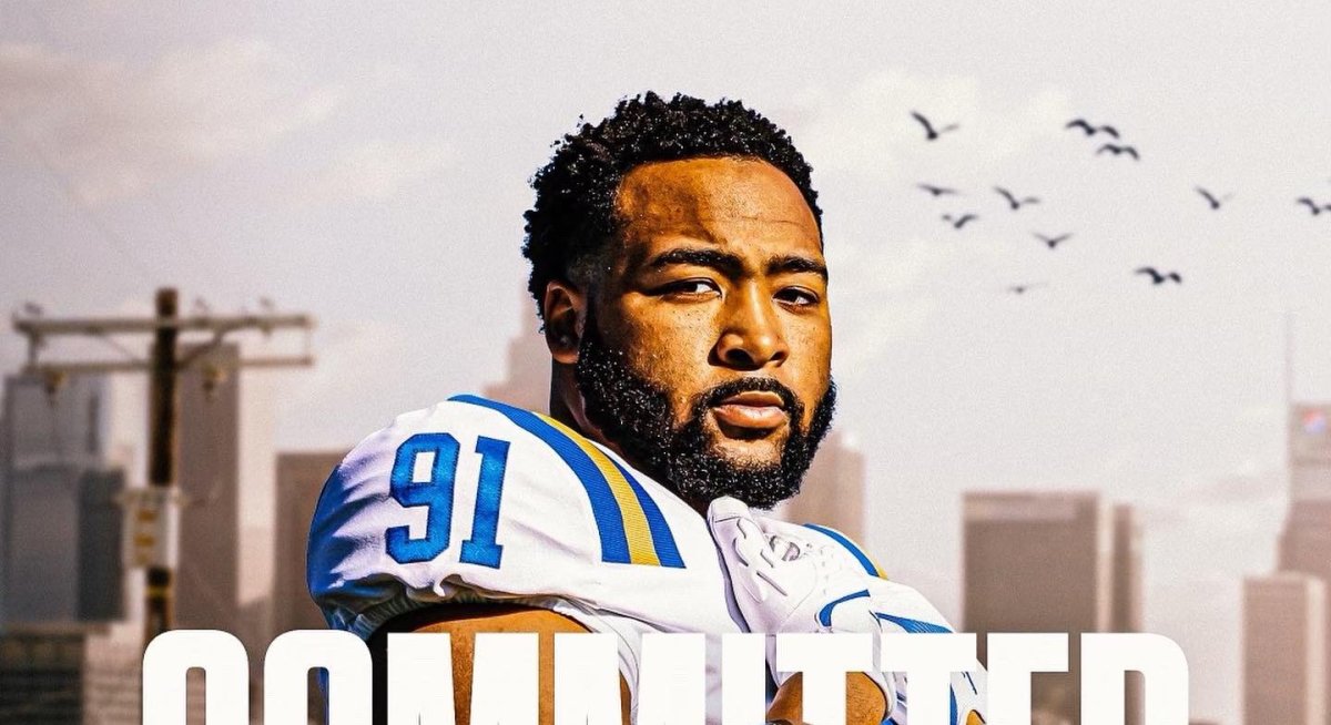 UCLA Football Scores Harvard Defensive Lineman Jacob Sykes Through ...