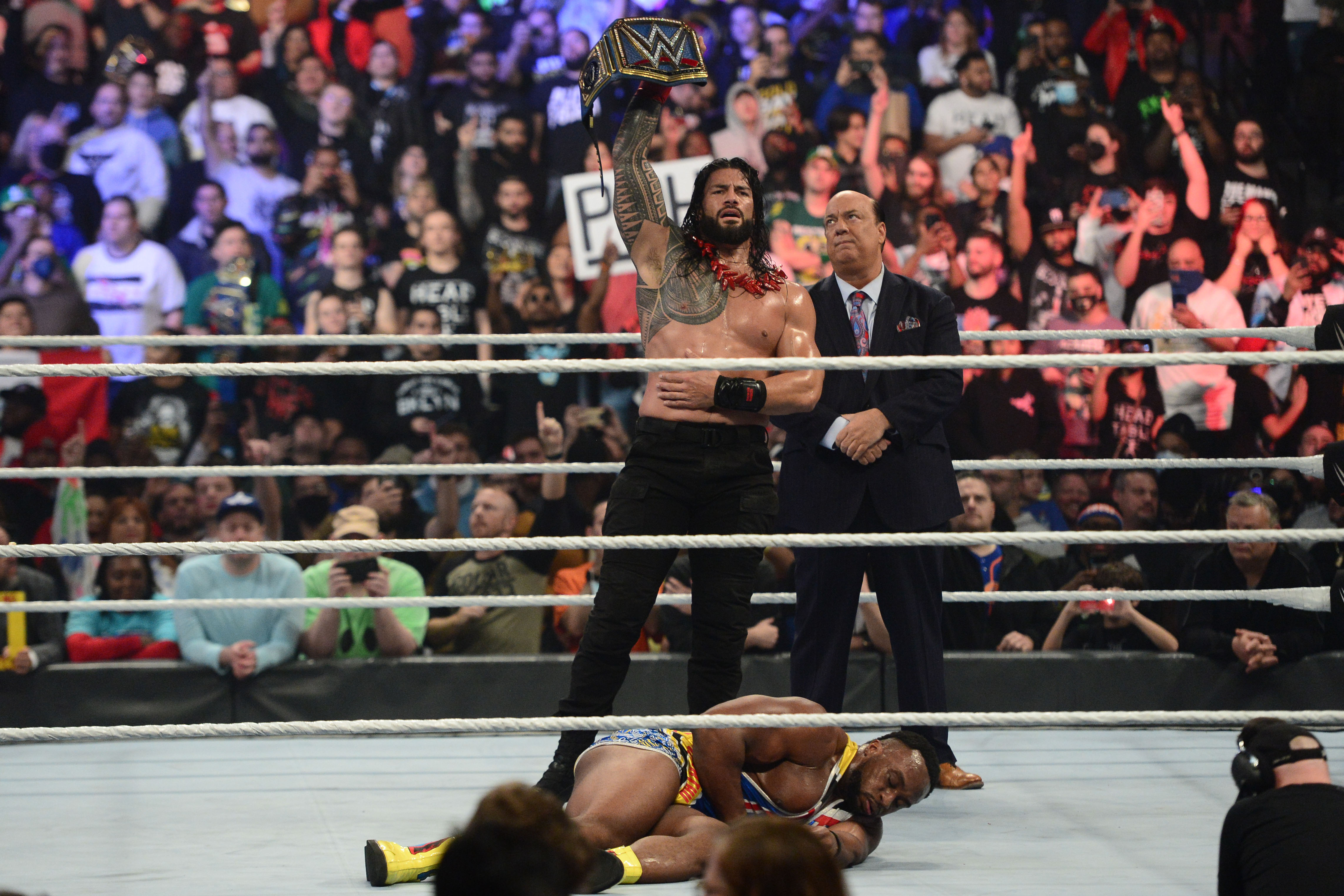 Roman Reigns, Joe Buck, Jim Nantz | The Sports Illustrated Media ...