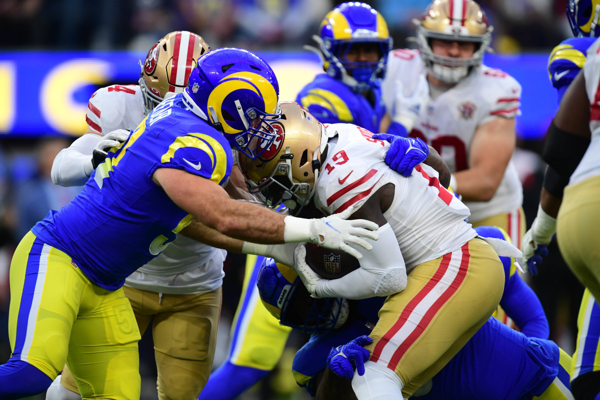 Los Angeles Rams Defense Stalls San Francisco 49ers Running Game in NFC ...