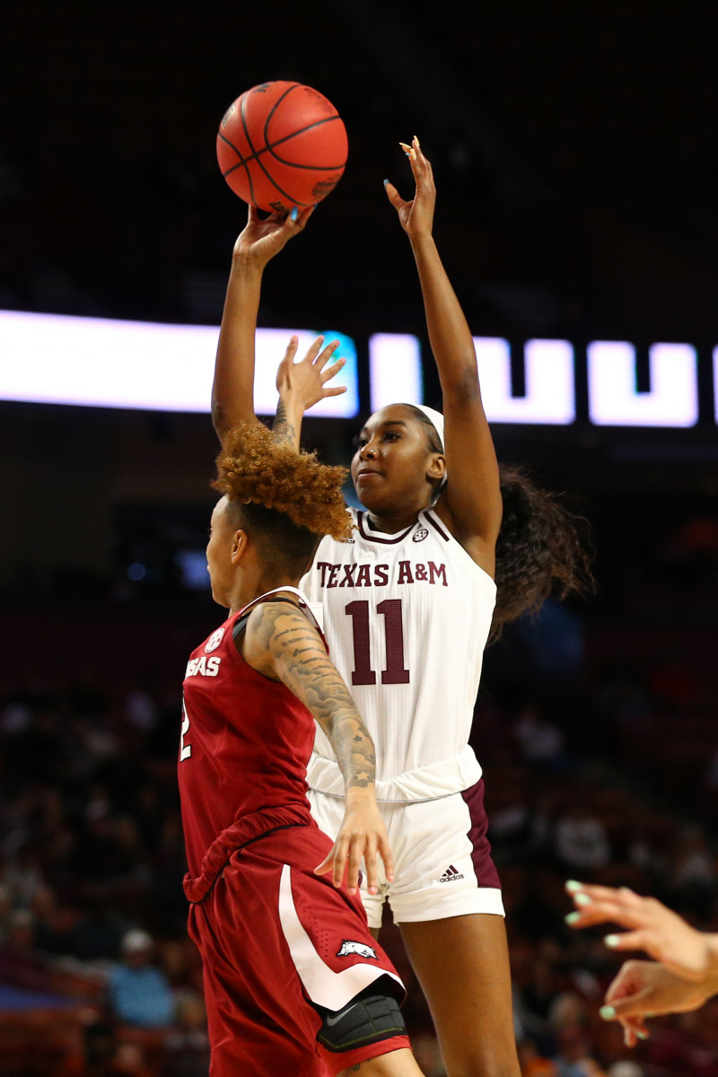 Kayla Wells Scores Career High as Aggies Cruise, 77-64 - Sports ...