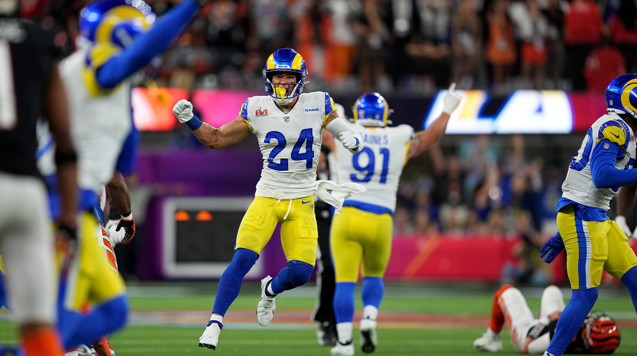 Taylor Rapp proposal: Rams safety pops question after winning Super ...