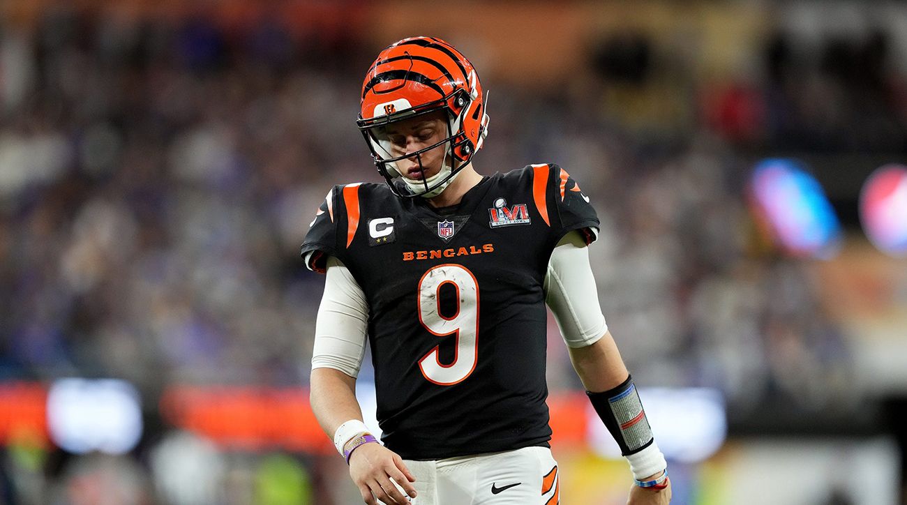 Watch: Joe Burrow went on stage with Kid Cudi after Super Bowl LVI loss ...
