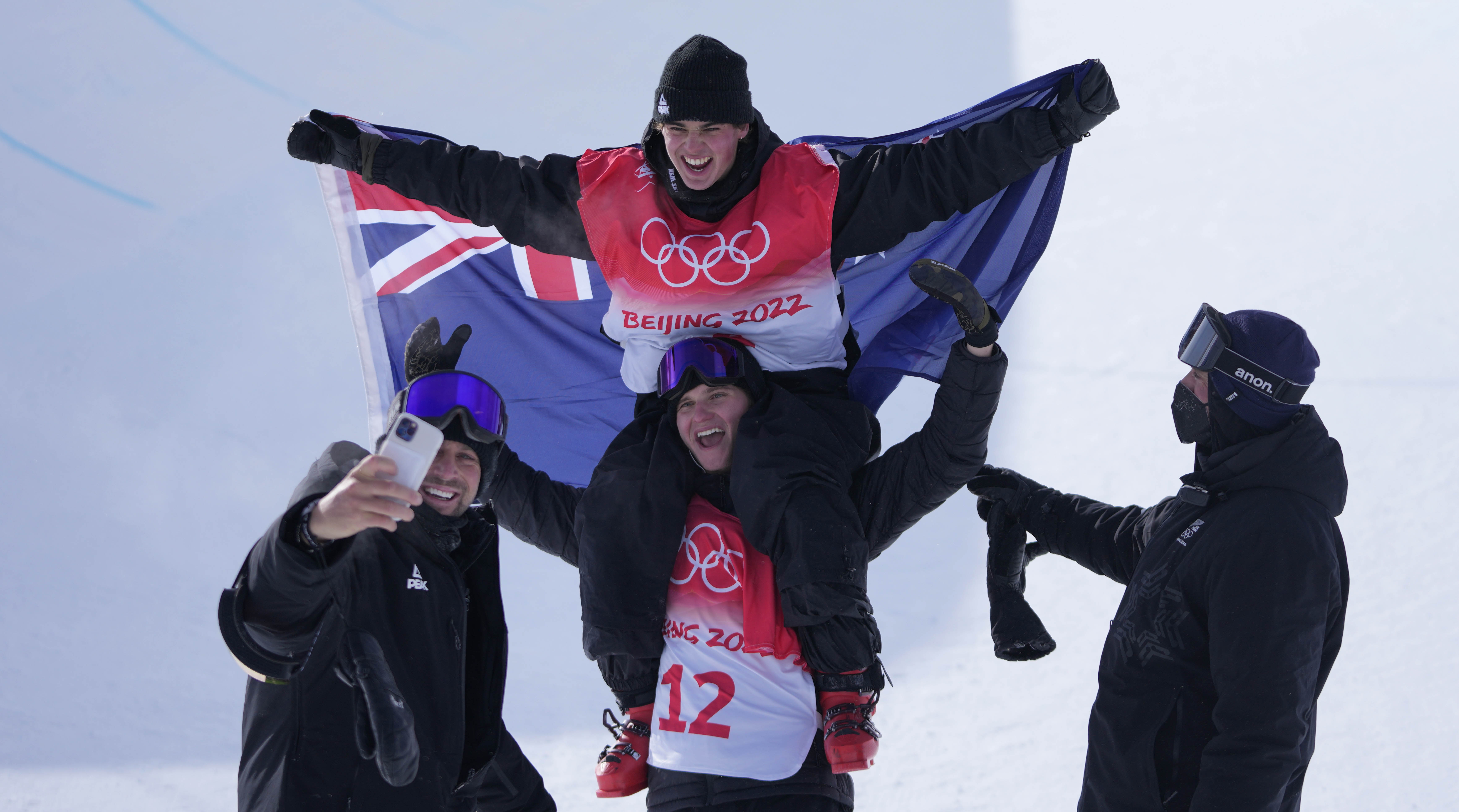 Haka Winter Olympics: New Zealand team performs for Nico Porteous gold ...