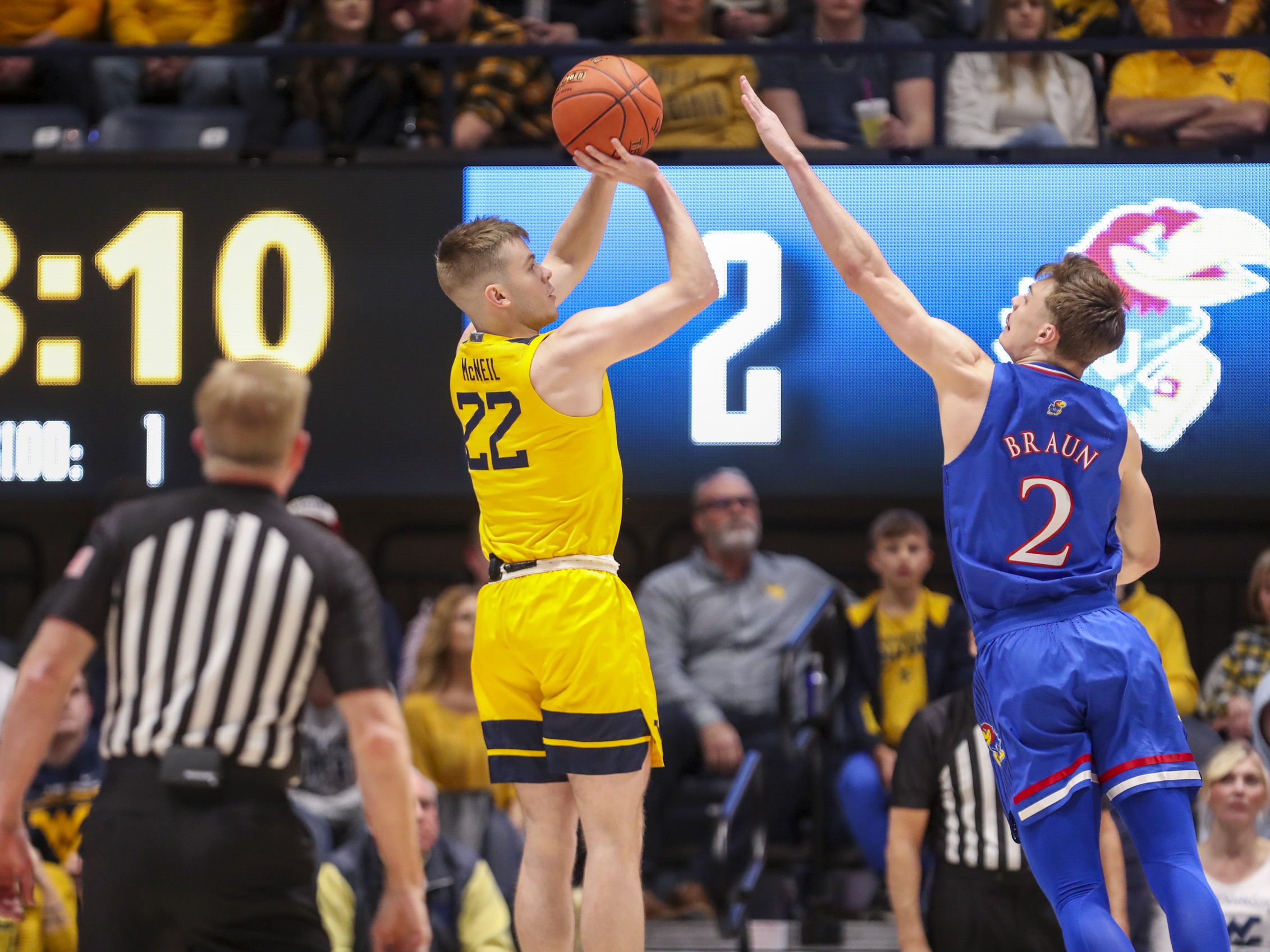 WATCH: Sean McNeil Kansas Postgame - Sports Illustrated West Virginia ...