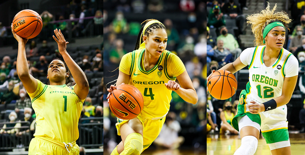 Te-Hina Paopao, Endyia Rogers, and Nyara Sabally Represent Oregon Ducks ...